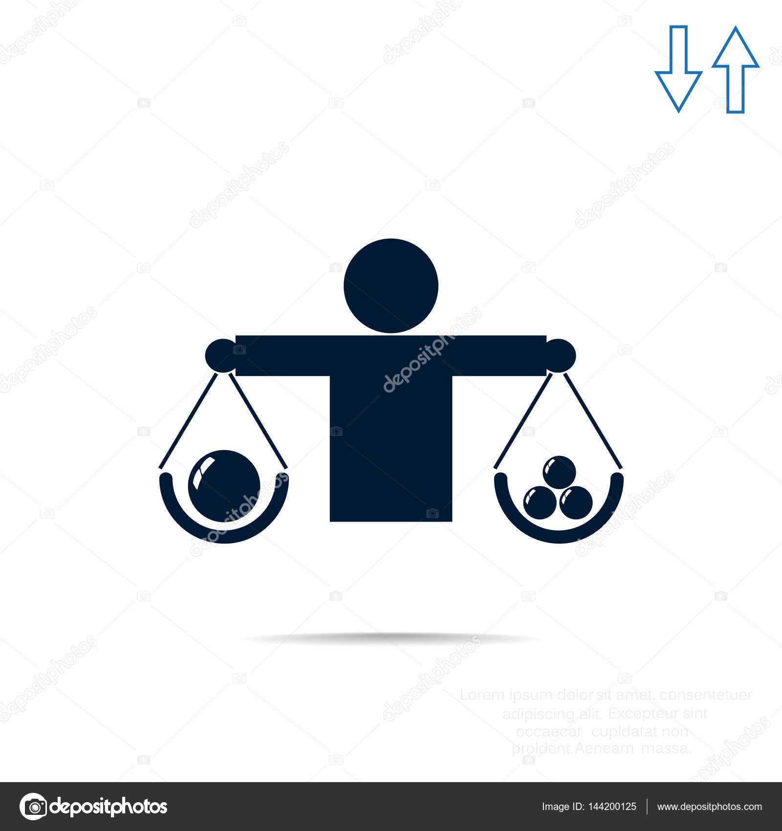 Human scales simple web icon Stock Vector Image by ©LovArt #144200125