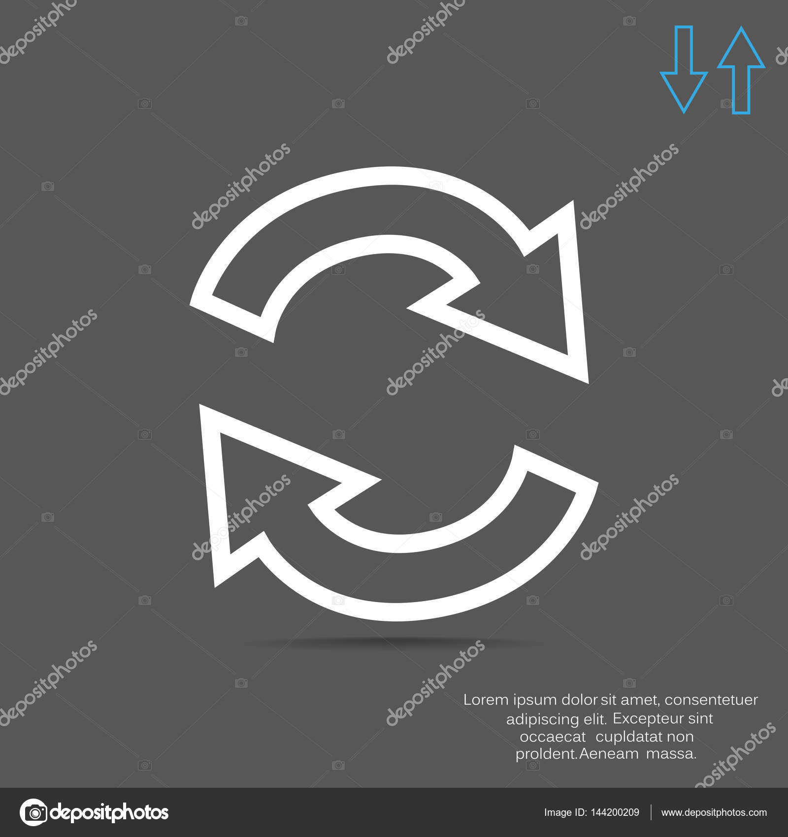 Flechas de rotación en un círculo Vector de stock por ©LovArt 144200209