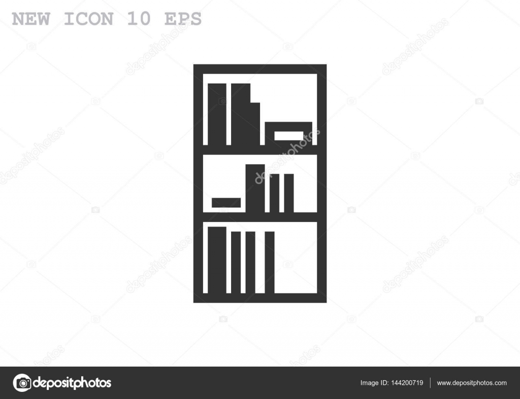 Simple bookshelf icon Stock Vector Image by ©LovArt #144200719