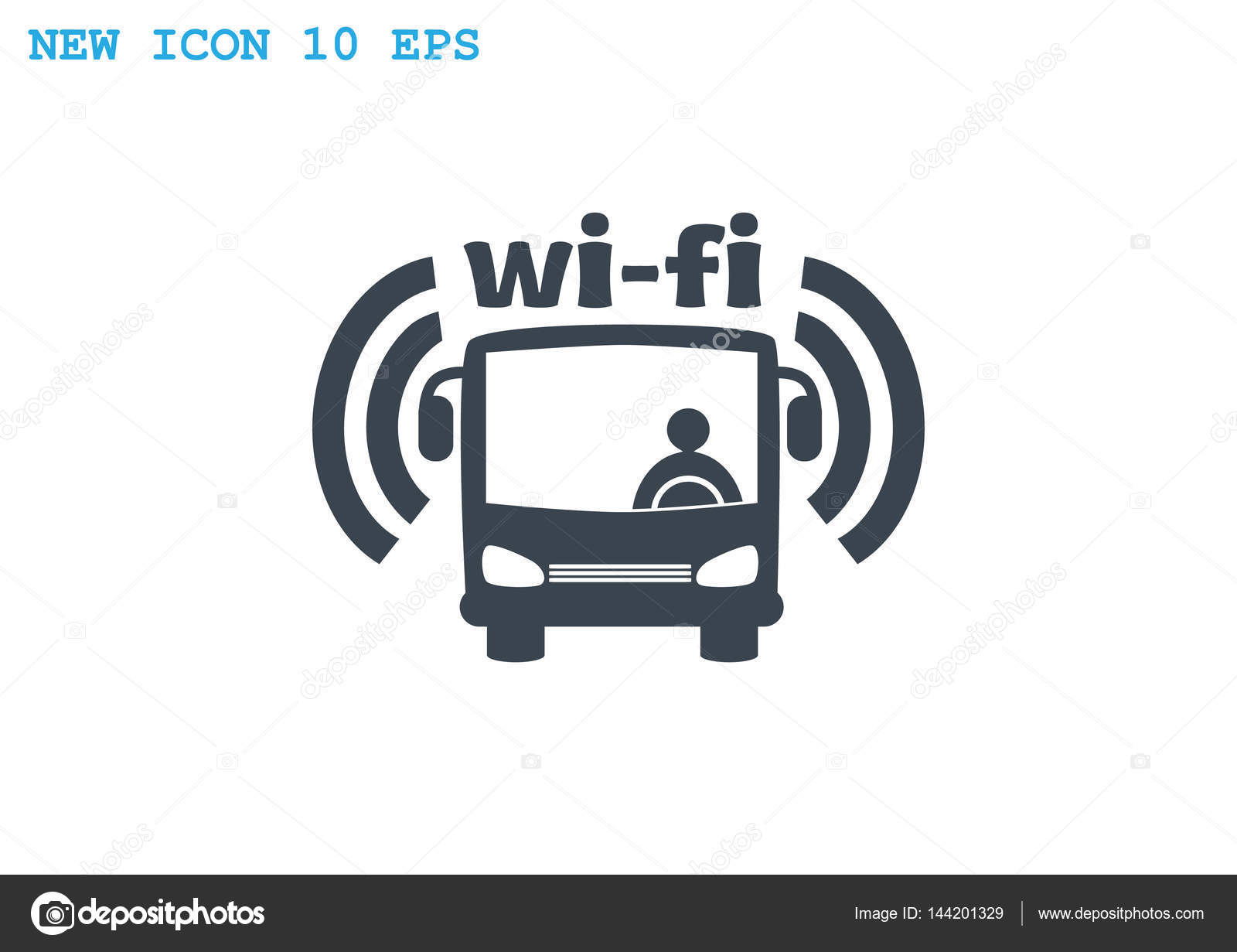 Wi-Fi in bus sign Stock Vector Image by ©LovArt #144201329