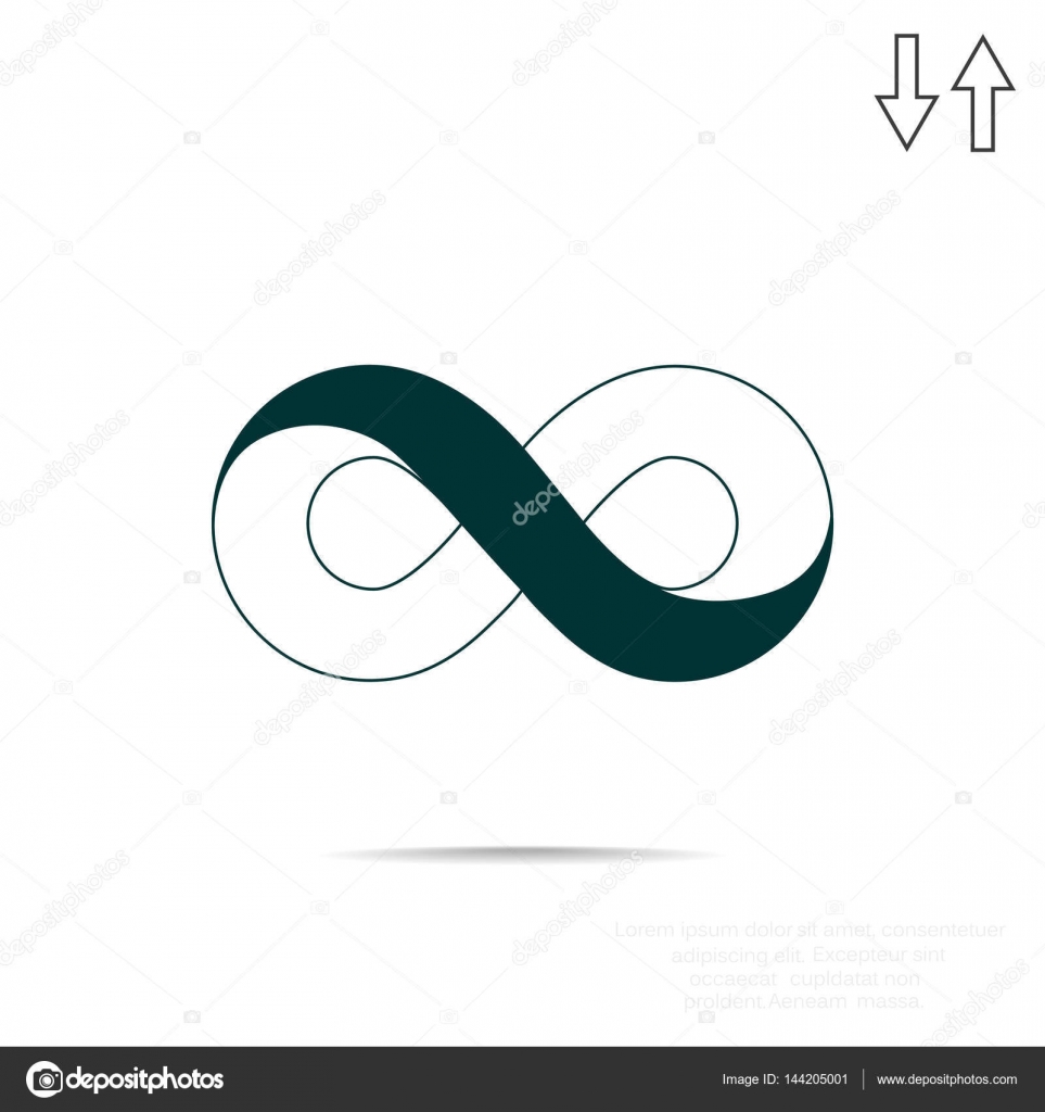 Símbolo infinito icono web Vector de Stock de ©LovArt 144205001
