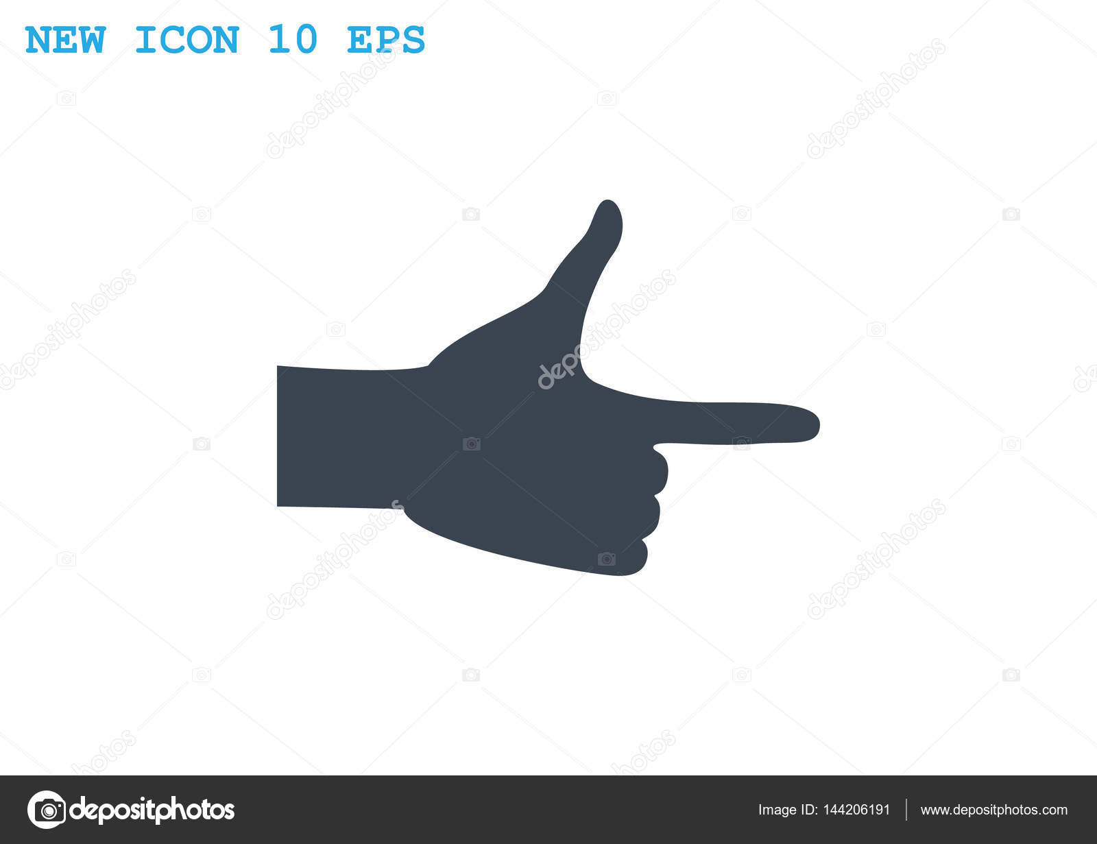 Hand pointing with straight finger Stock Vector Image by ©LovArt #144206191