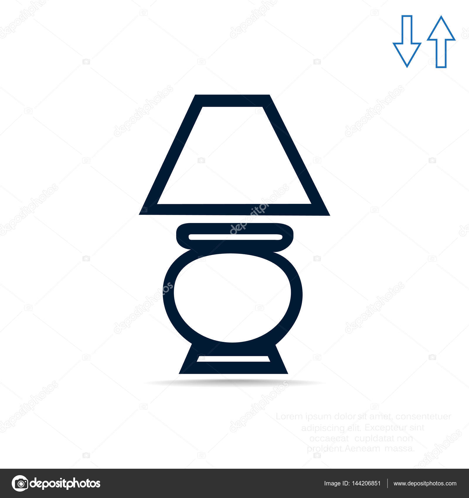 Simple lamp icon Stock Vector Image by ©LovArt #144206851