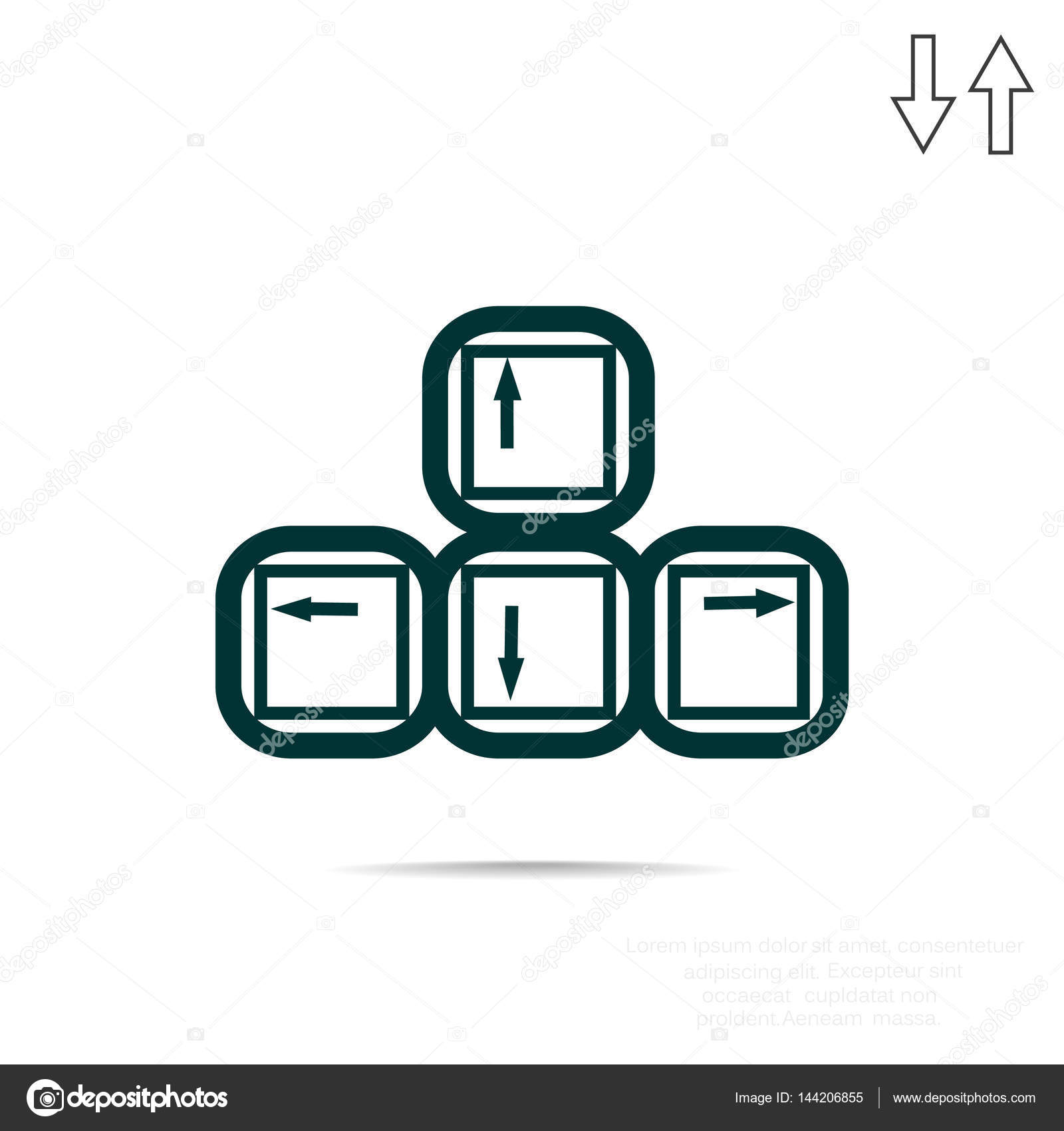 Computer arrow keys Stock Vector Image by ©LovArt #144206855