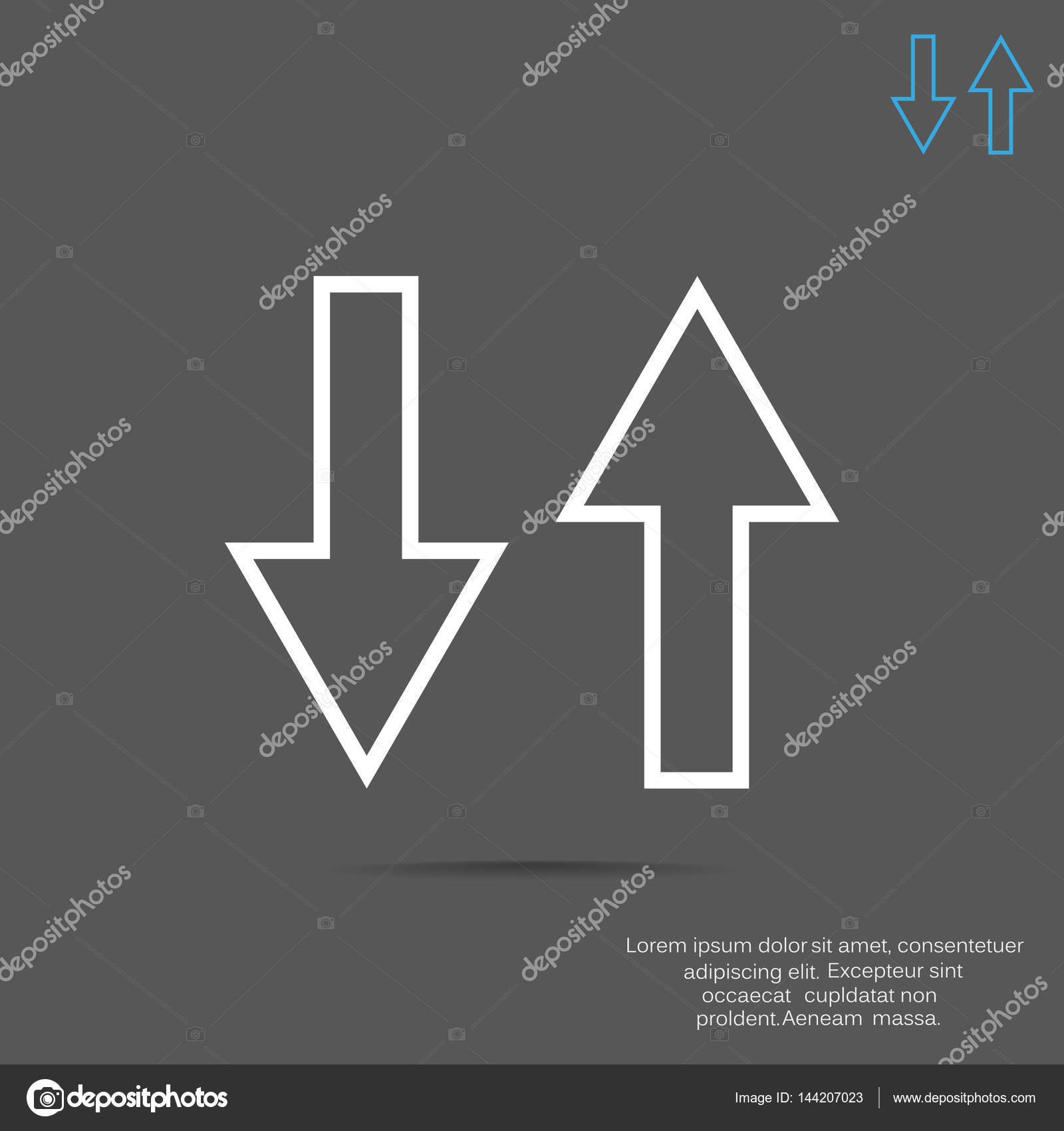 Two arrows icon Stock Vector by ©LovArt 144207023