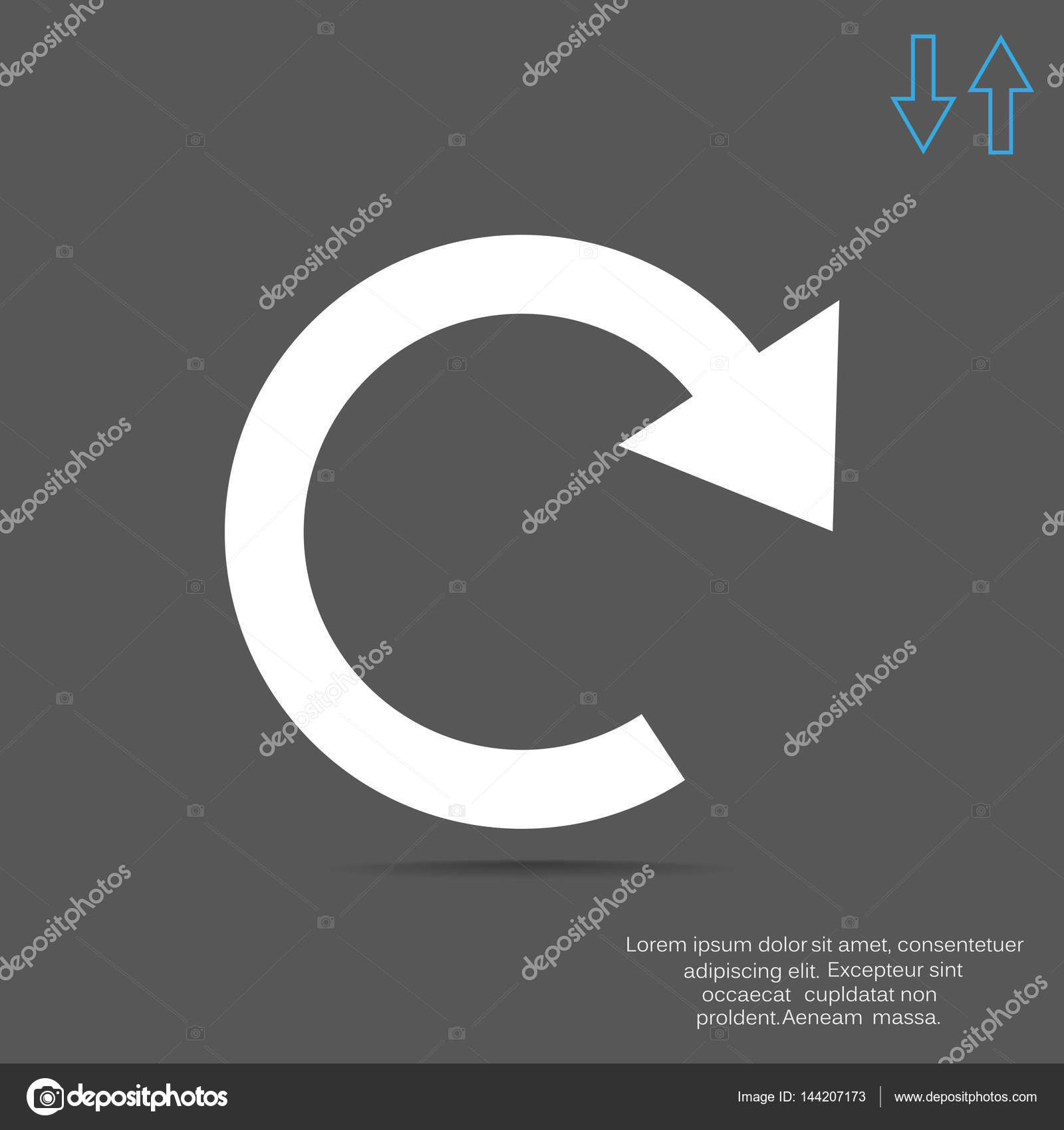 Rotation arrows in a circle Stock Vector by ©LovArt 144207173