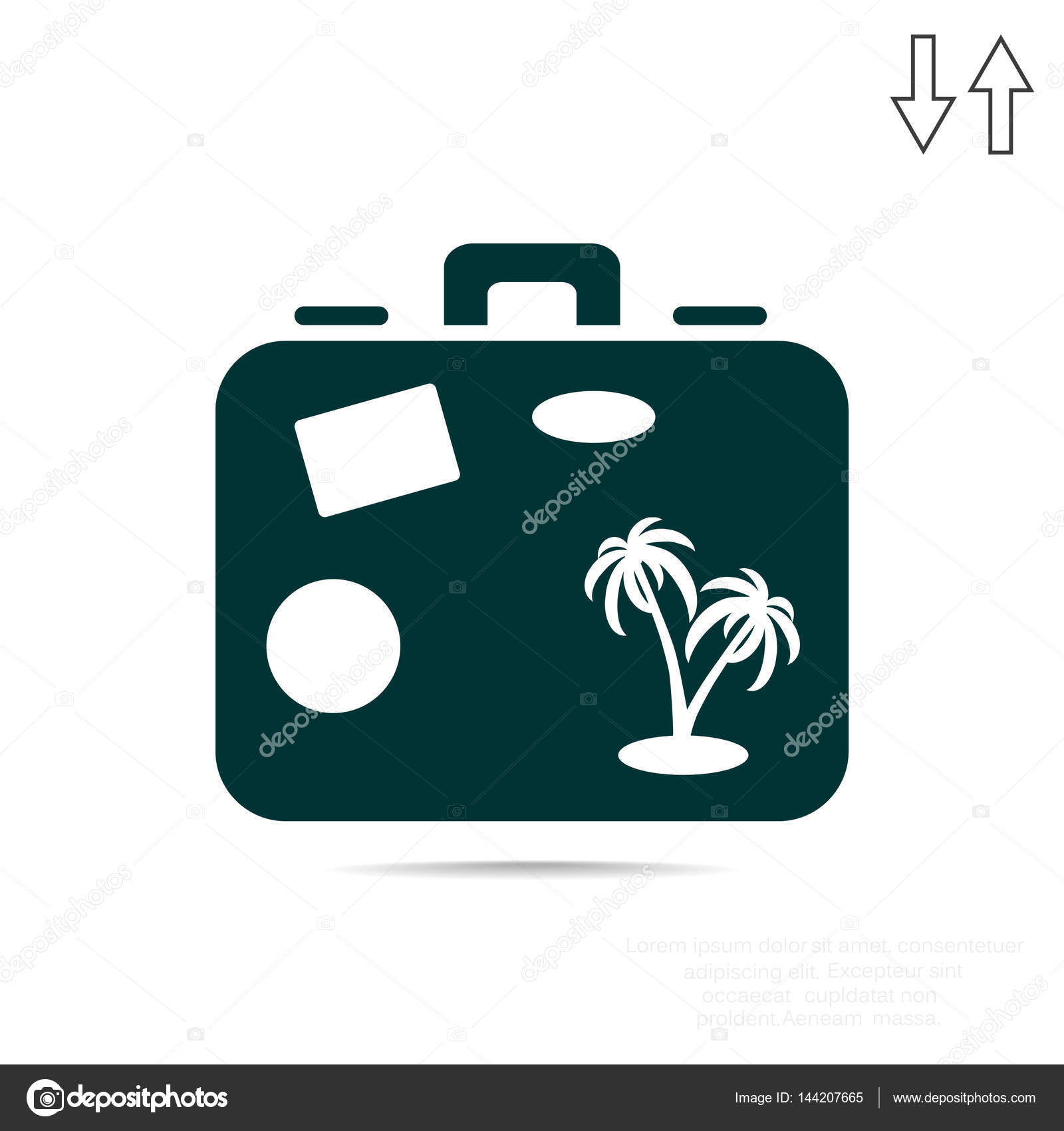 Suitcase simple icon Stock Vector Image by ©LovArt #144207665