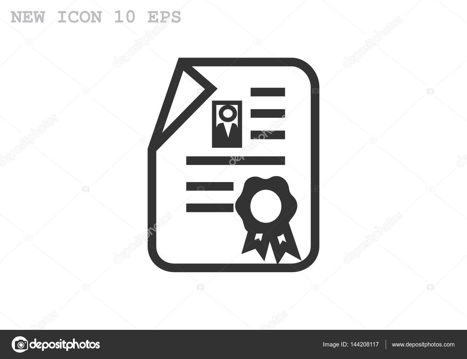 Certificate web icon Stock Vector Image by ©LovArt #144208117