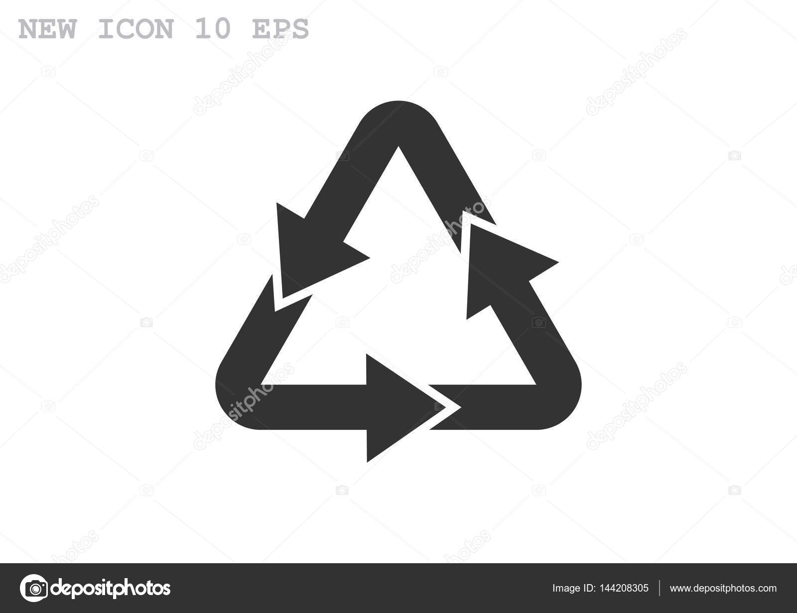 Waste recycling symbol with arrows Stock Vector Image by ©LovArt #144208305