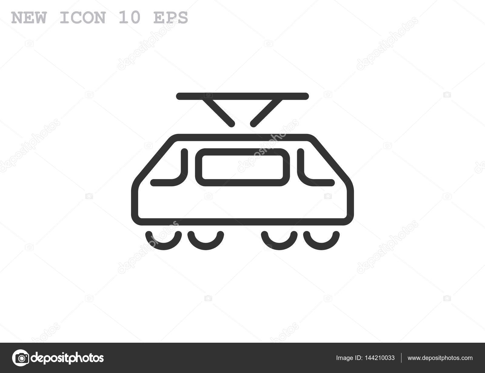 Simple tram icon Stock Vector by ©LovArt 144210033