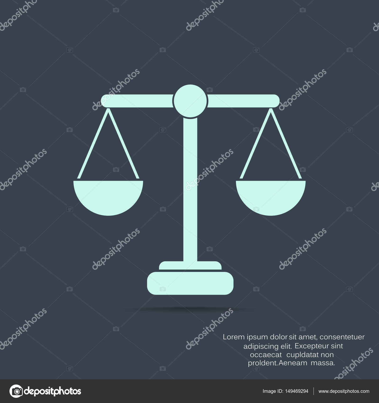Escalas de justicia icono web simple Vector de stock por ©LovArt 149469294
