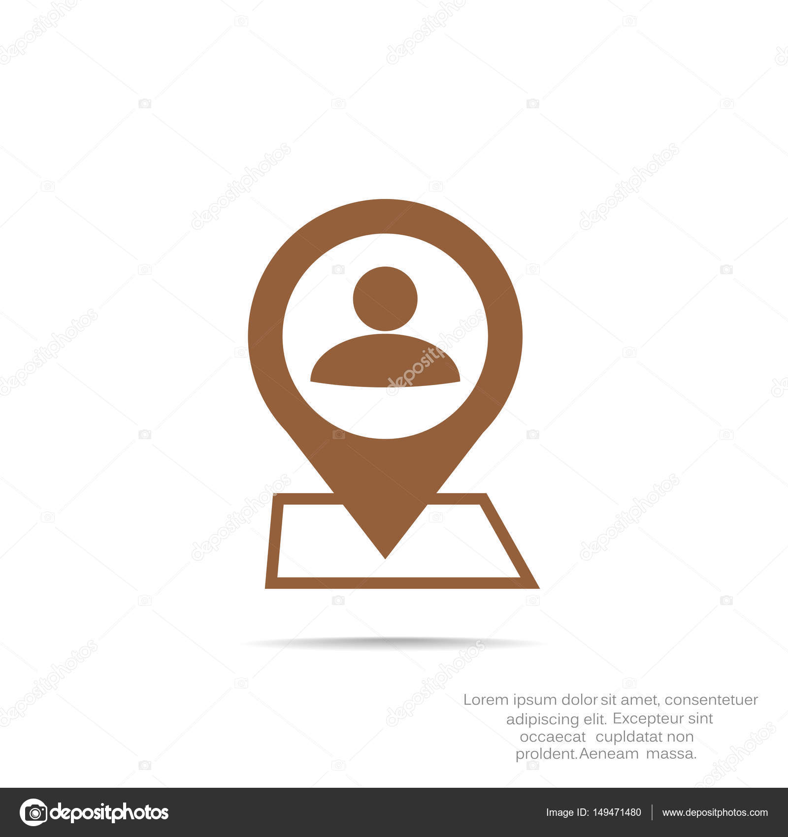 Human location pointer simple icon Stock Vector Image by ©LovArt #149471480