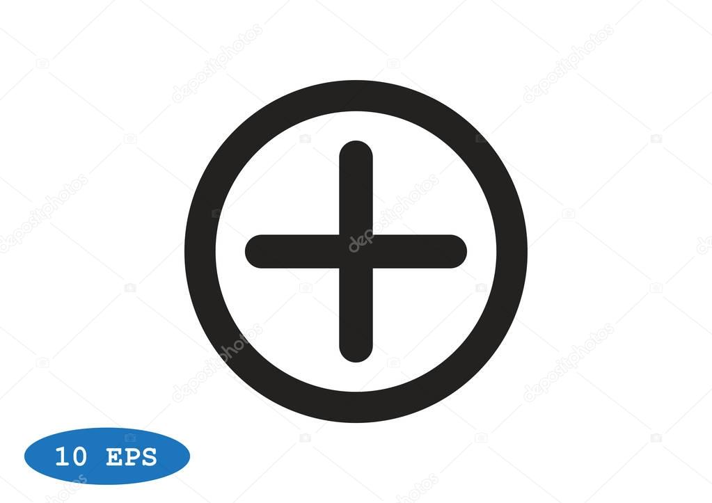 Signo más para agregar el icono de la Web — Vector de stock © LovArt ...
