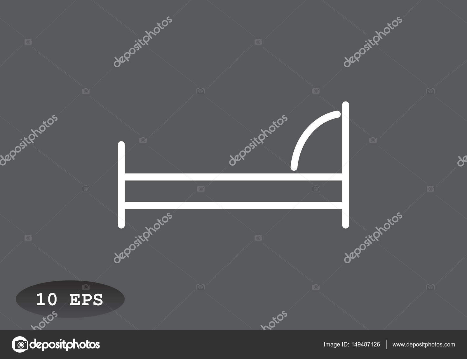 Simple bed icon Stock Vector Image by ©LovArt #149487126