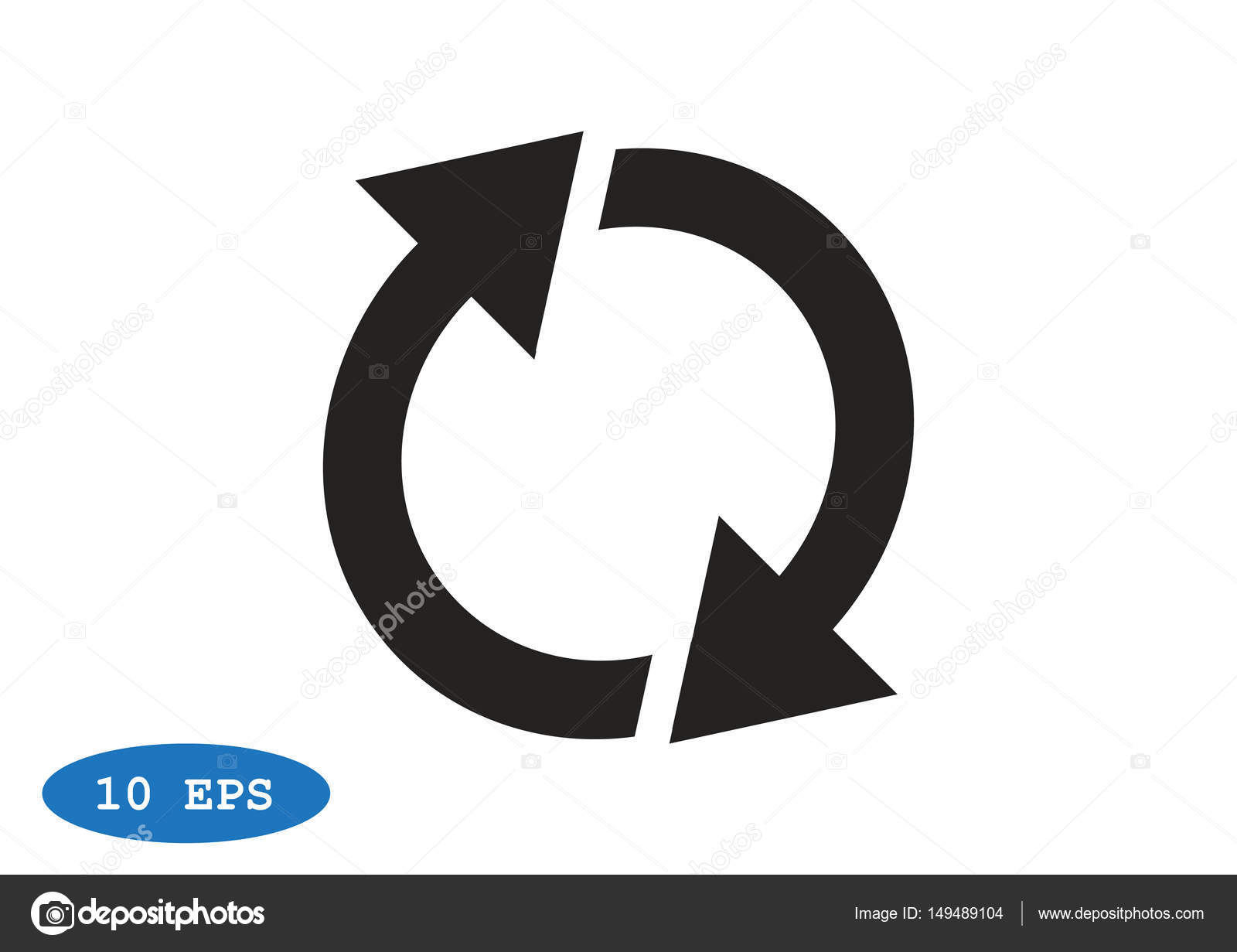 Rotation arrows in a circle — Stock Vector © LovArt #149489104
