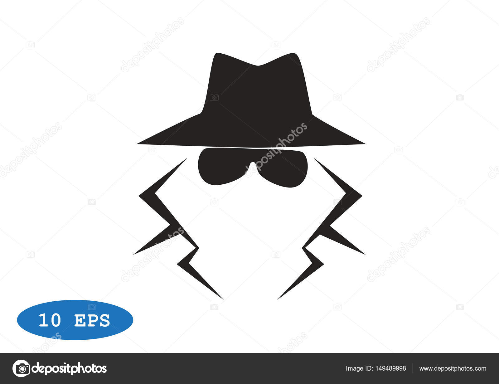 Anonymous spy agent silhouette Stock Vector by ©LovArt 149489998