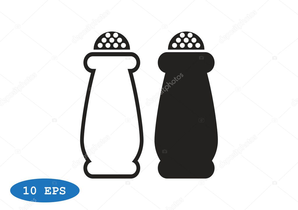 Icono de salero y pimentero Vector de Stock de ©LovArt 149489134