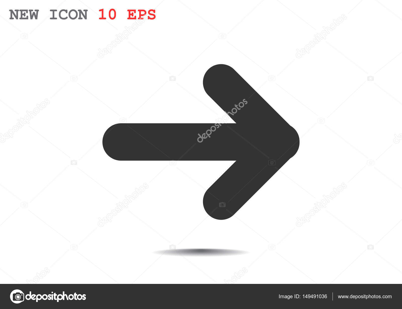 Arrow pointing right icon Stock Vector Image by ©LovArt #149491036
