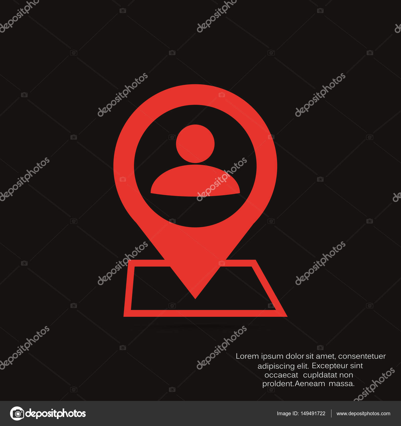 Human location pointer simple icon Stock Vector Image by ©LovArt #149491722