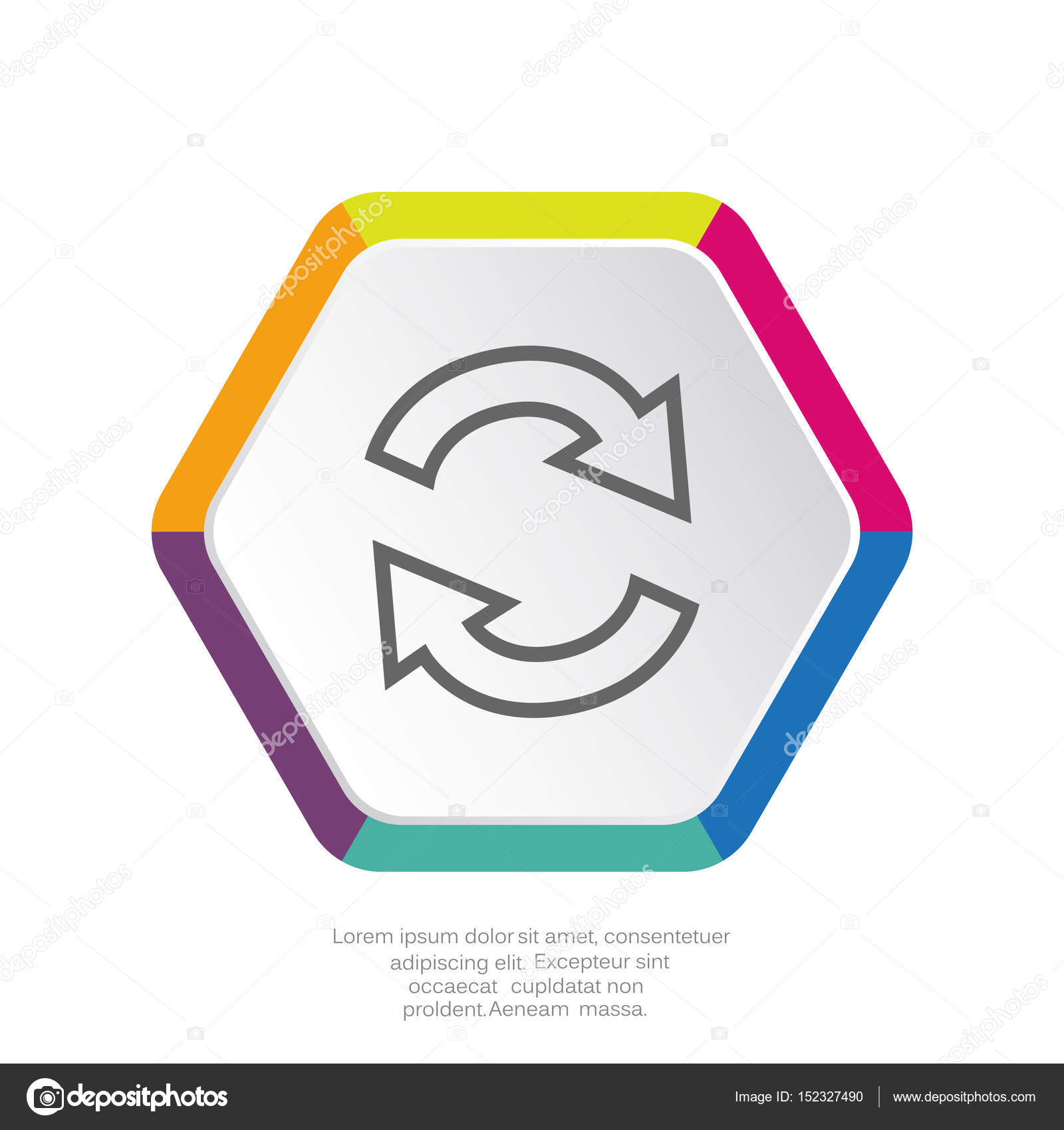 Rotation arrows in a circle Stock Vector Image by ©LovArt #152327490