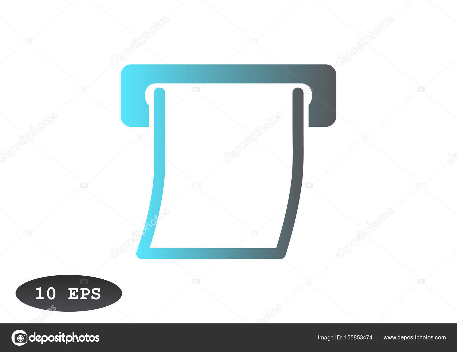 Blank paper icon Stock Vector by ©LovArt 155853474