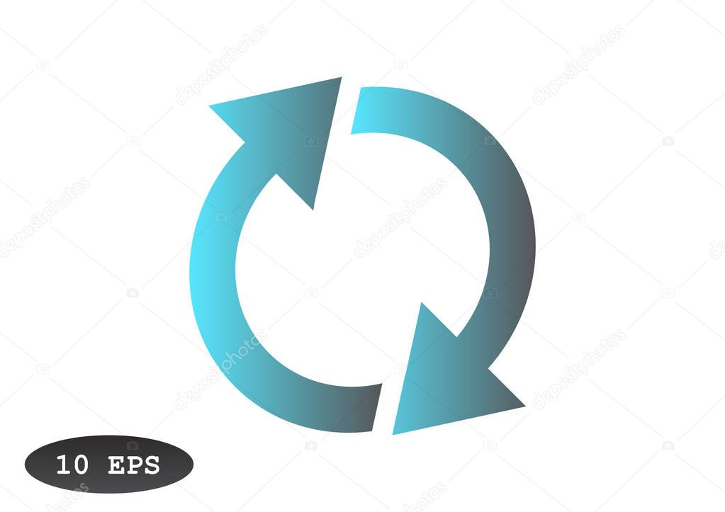 Flechas de rotación en un círculo Vector de Stock de ©LovArt 155853402