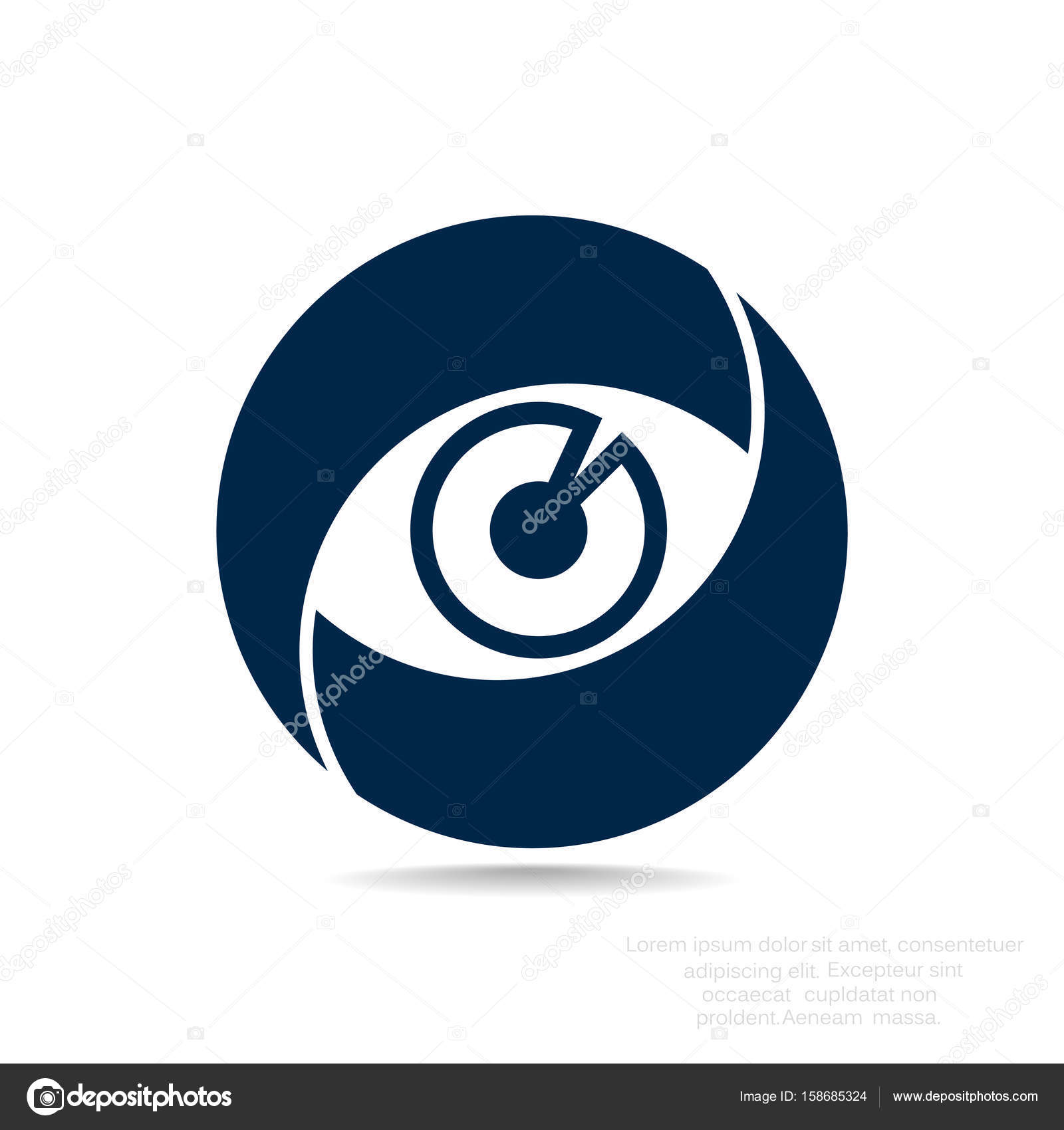 Lens eye web icon Stock Vector by ©LovArt 158685324