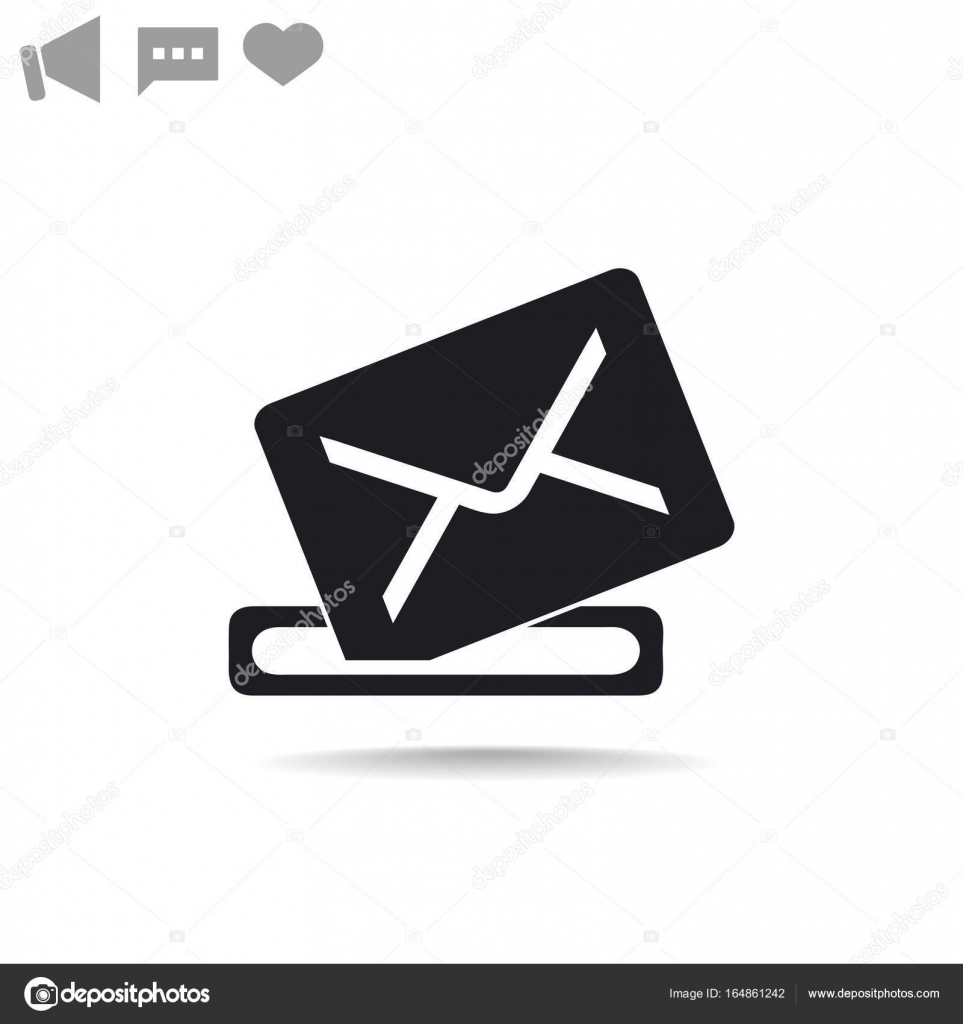 Simple outline envelope Stock Vector by ©LovArt #164861242