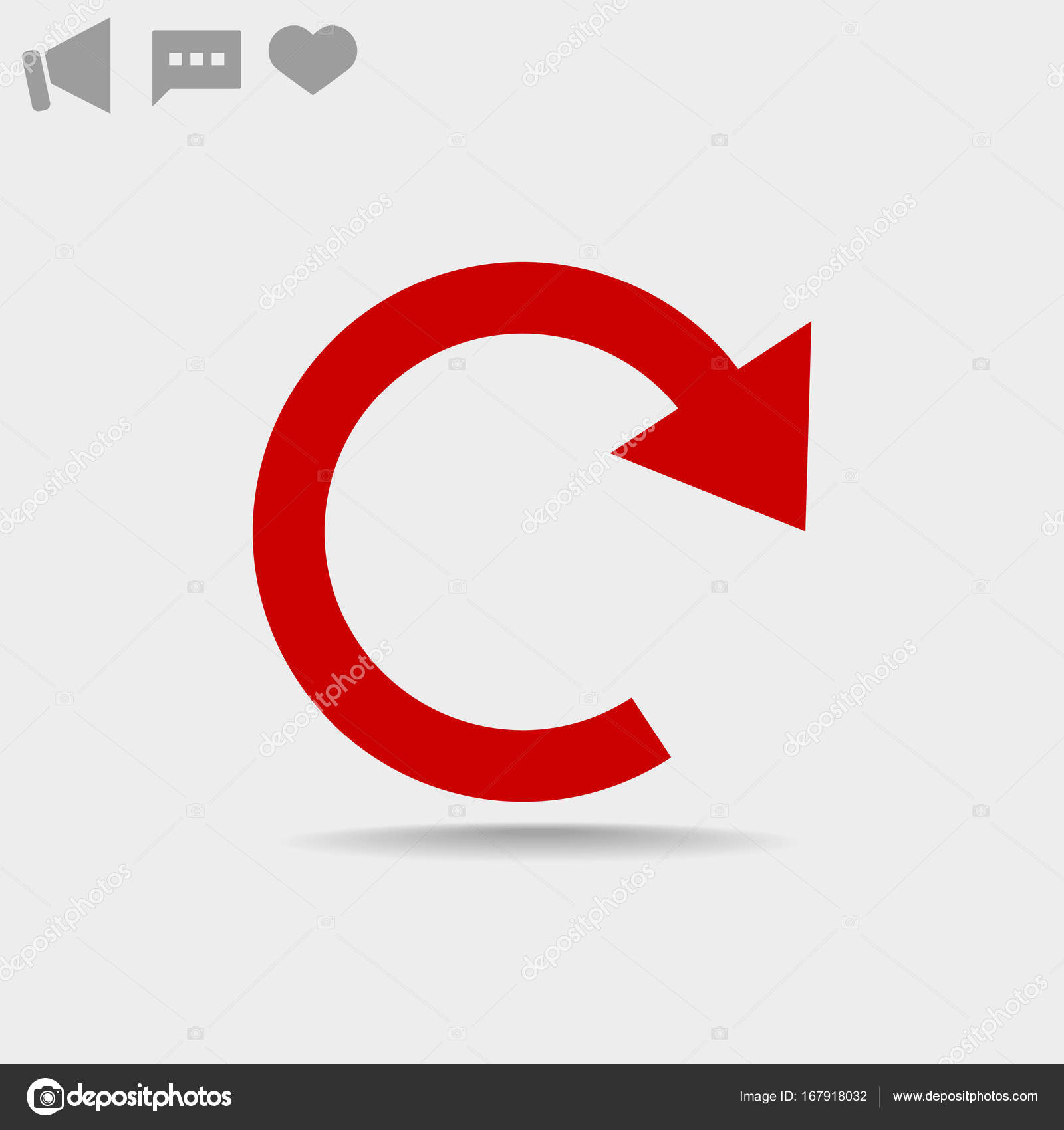 Flechas de rotación en un círculo Vector de Stock de ©LovArt 167918032