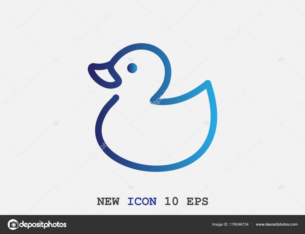 Simple duck icon Stock Vector by ©LovArt 176046734