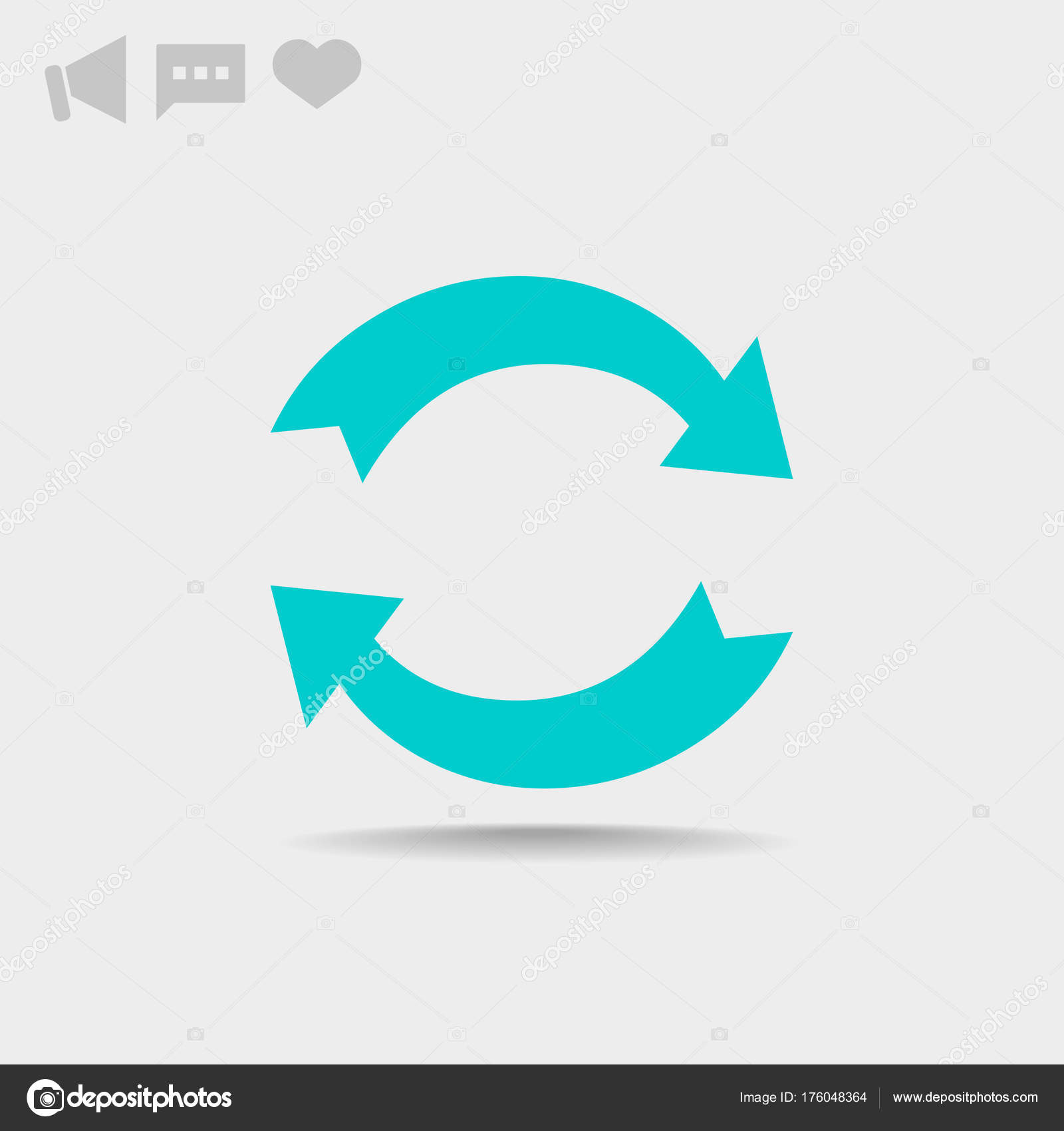 Rotation arrows in circle Stock Vector by ©LovArt 176048364