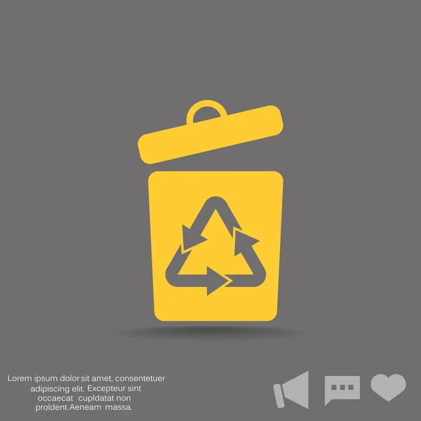 Waste recycling symbol with arrows Stock Vector by ©LovArt 88888812