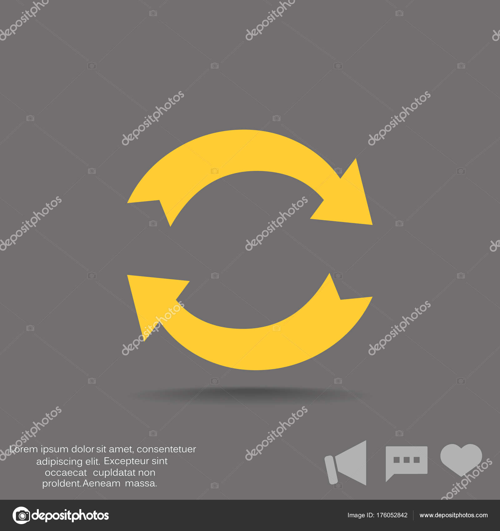 Rotation arrows in circle Stock Vector by ©LovArt 176052842