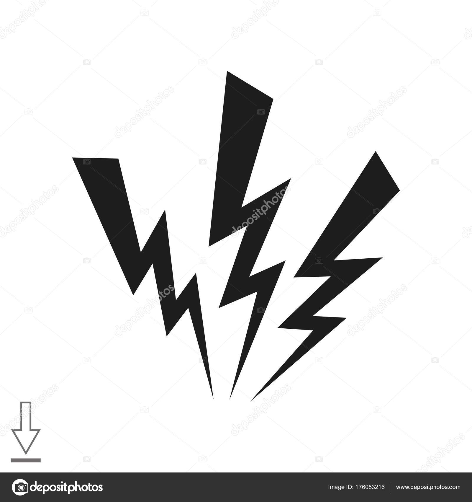 Three lightnings web icon Stock Vector Image by ©LovArt #176053216