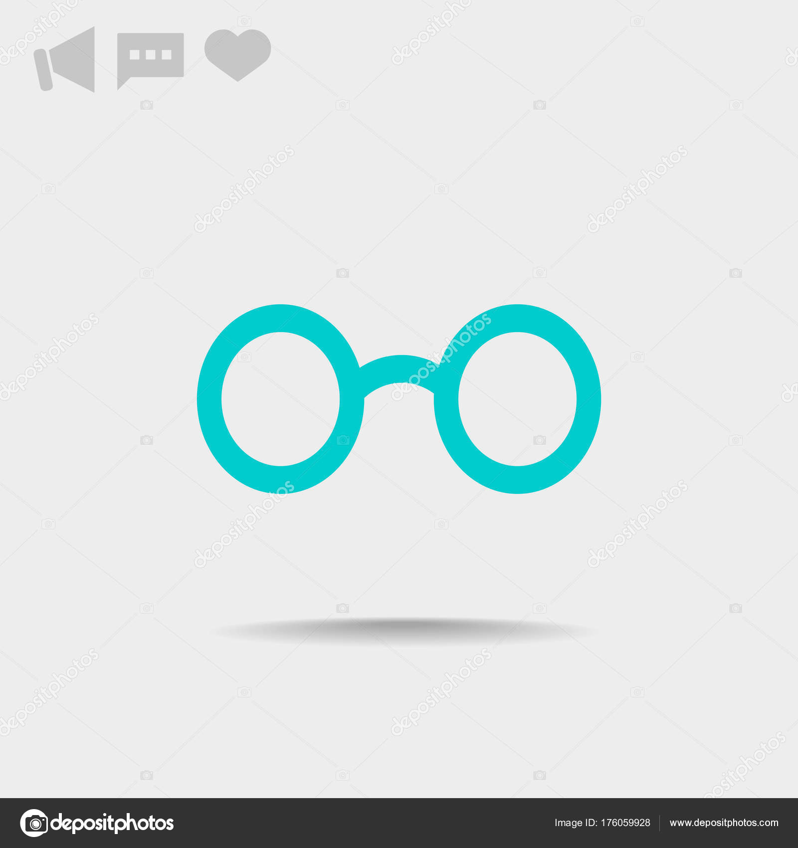 Glasses simple icon Stock Vector by ©LovArt 176059928