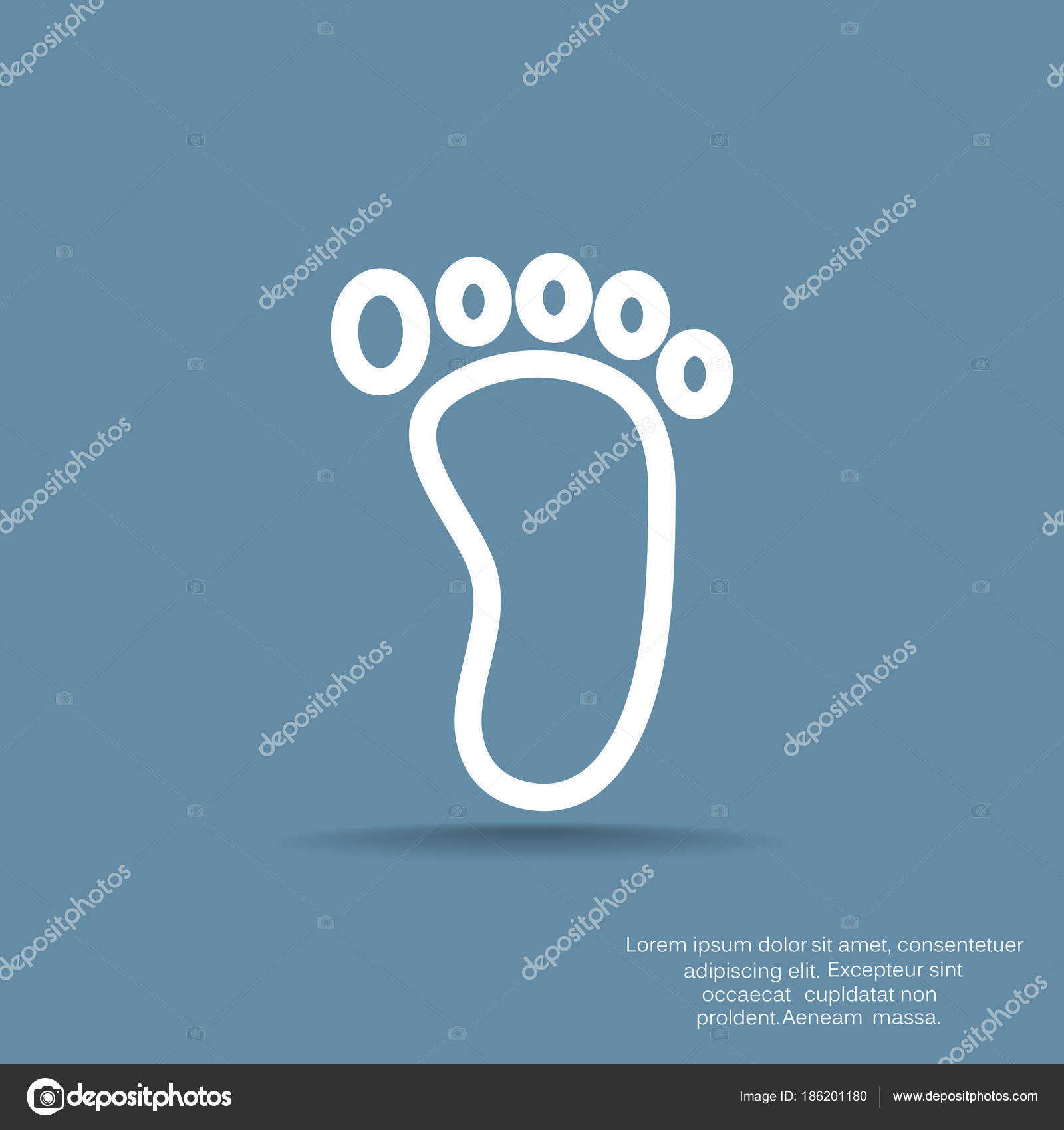 Footstep Sign Vector Illustration Stock Vector by ©LovArt 186201180