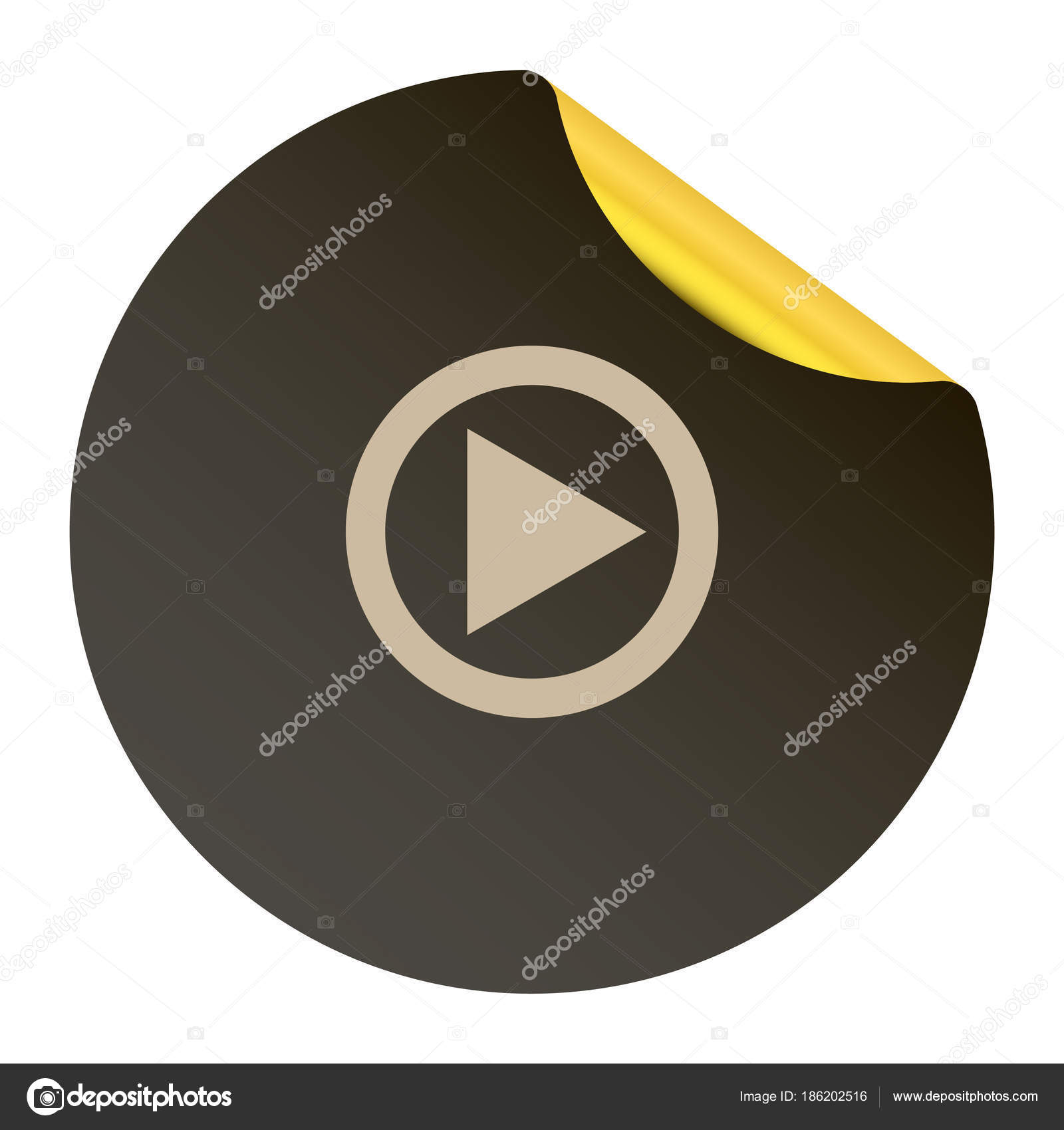 Play Sign Vector Illustration Stock Vector by ©LovArt 186202516