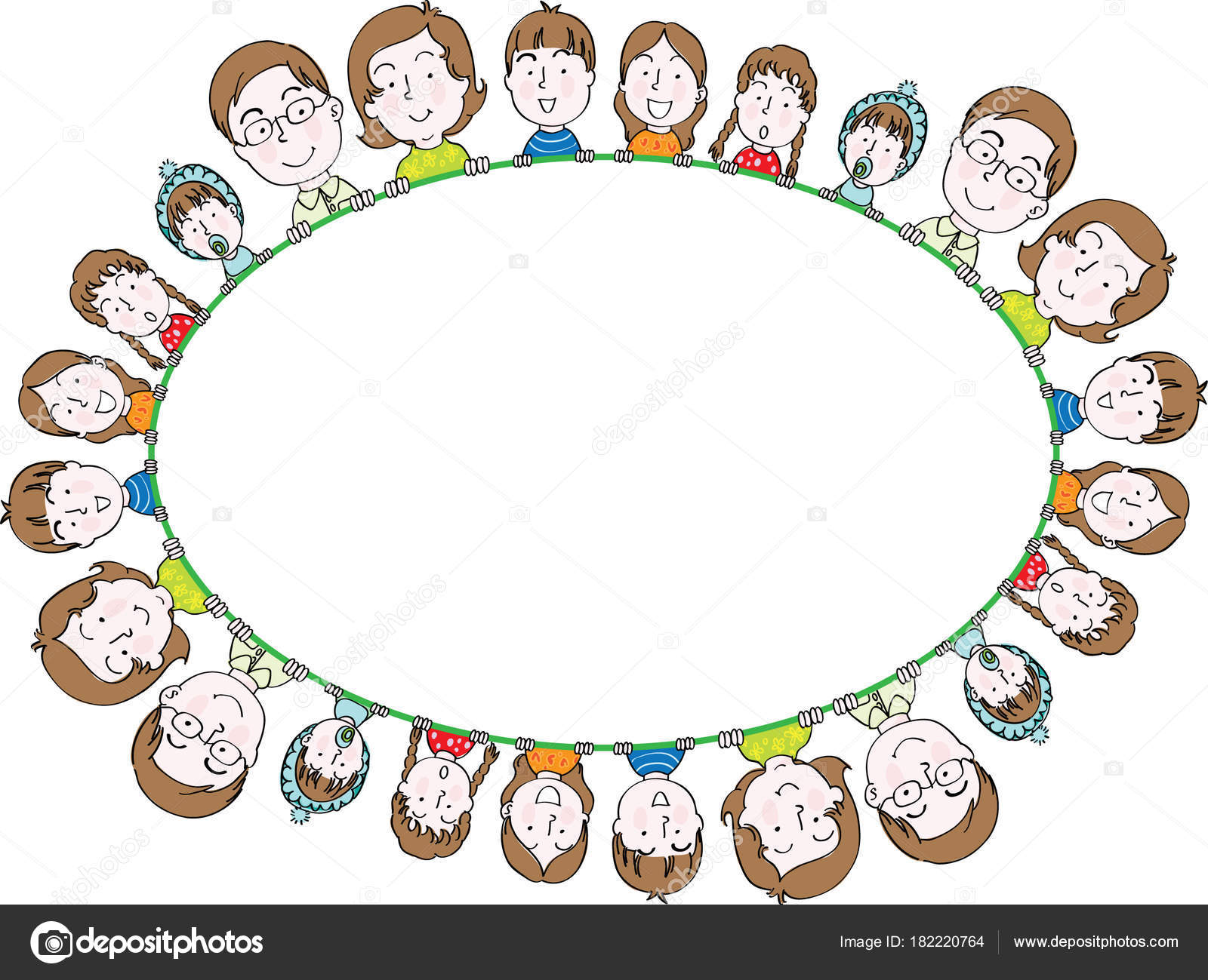 Cartoon Family Background Vector Stock Vector Image by ©wenpei #182220764