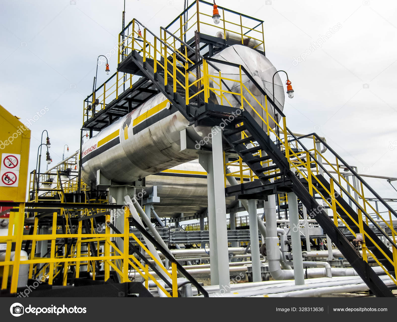 Bullets for process water in the oil field. Buffer tanks for for ...