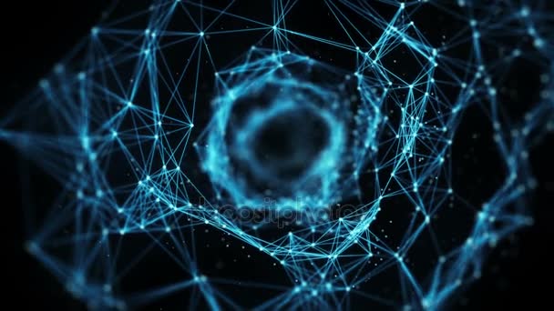Plexus abstract network titles cinematic background loop — Stock Video © xleviathanx #124415068