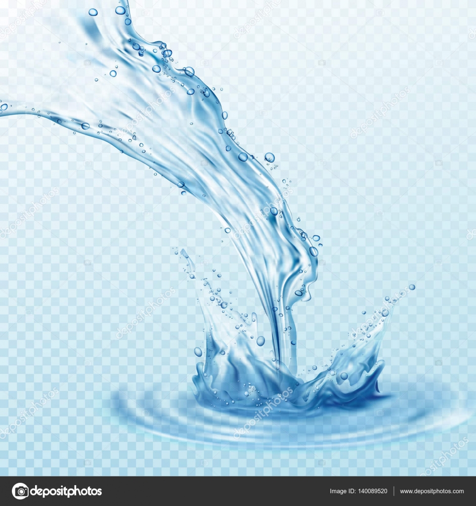 Transparent water splashes, drops isolated on transparent background ...