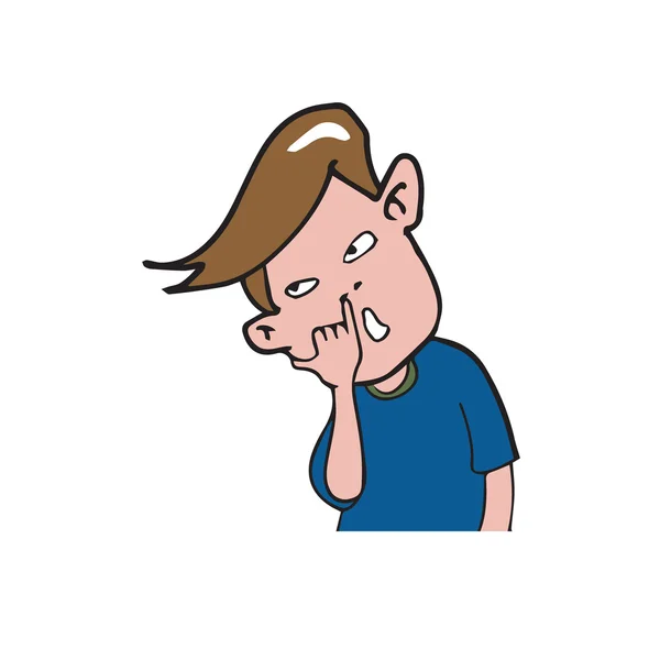 51 Nose picking Vector Images | Depositphotos