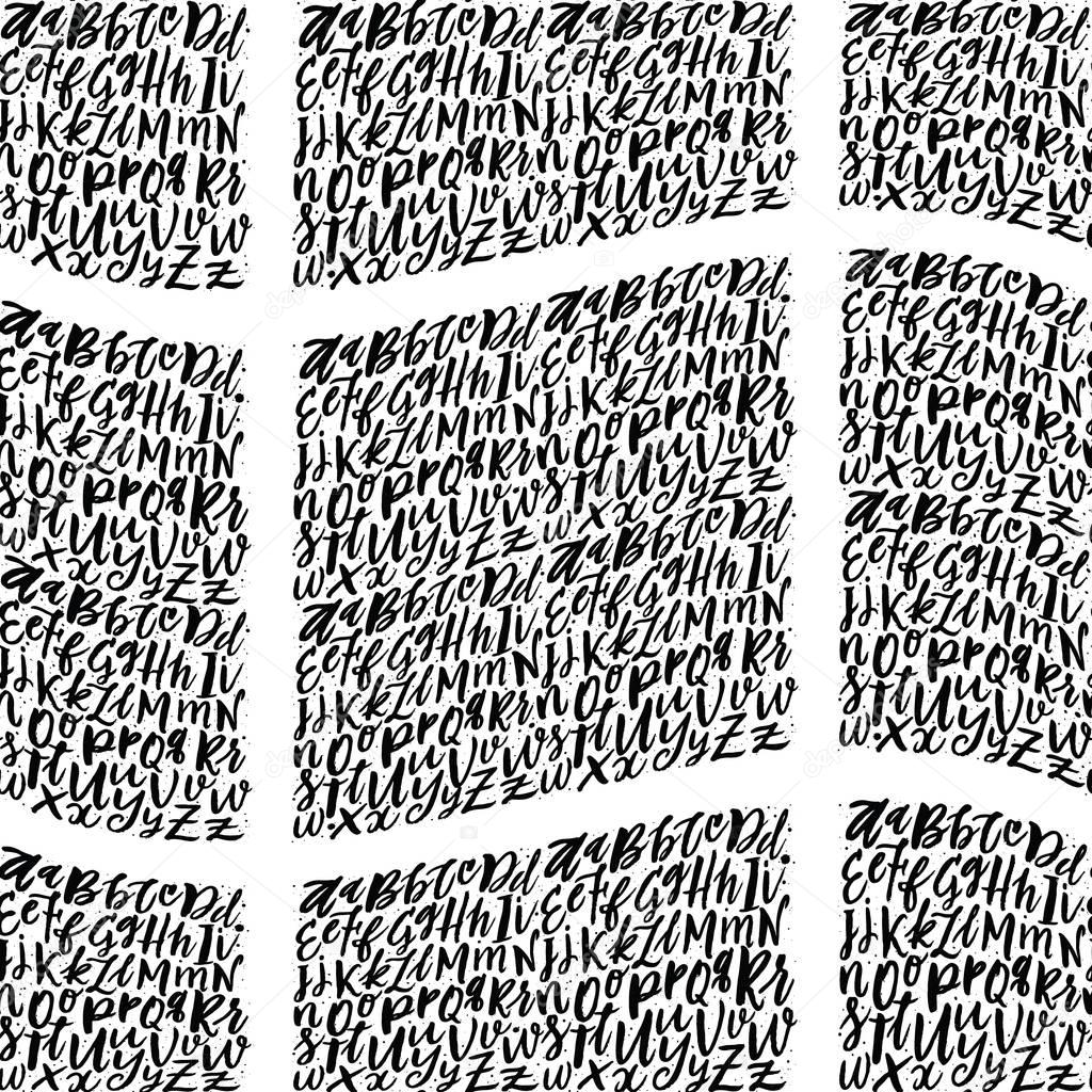 Hand drawn brush painted letters Stock Vector by ©verywell 130159050