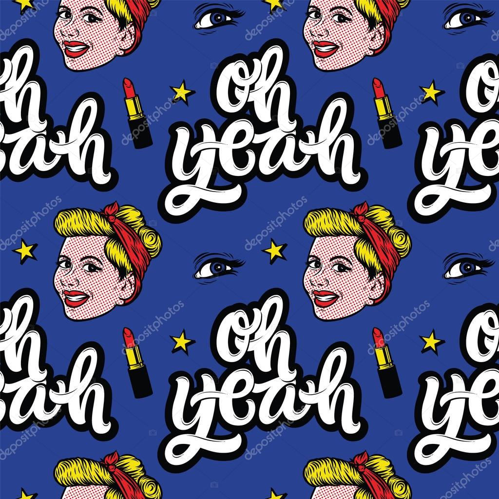 "oh yeah" pop art style. Stock Illustration by ©verywell #130163970