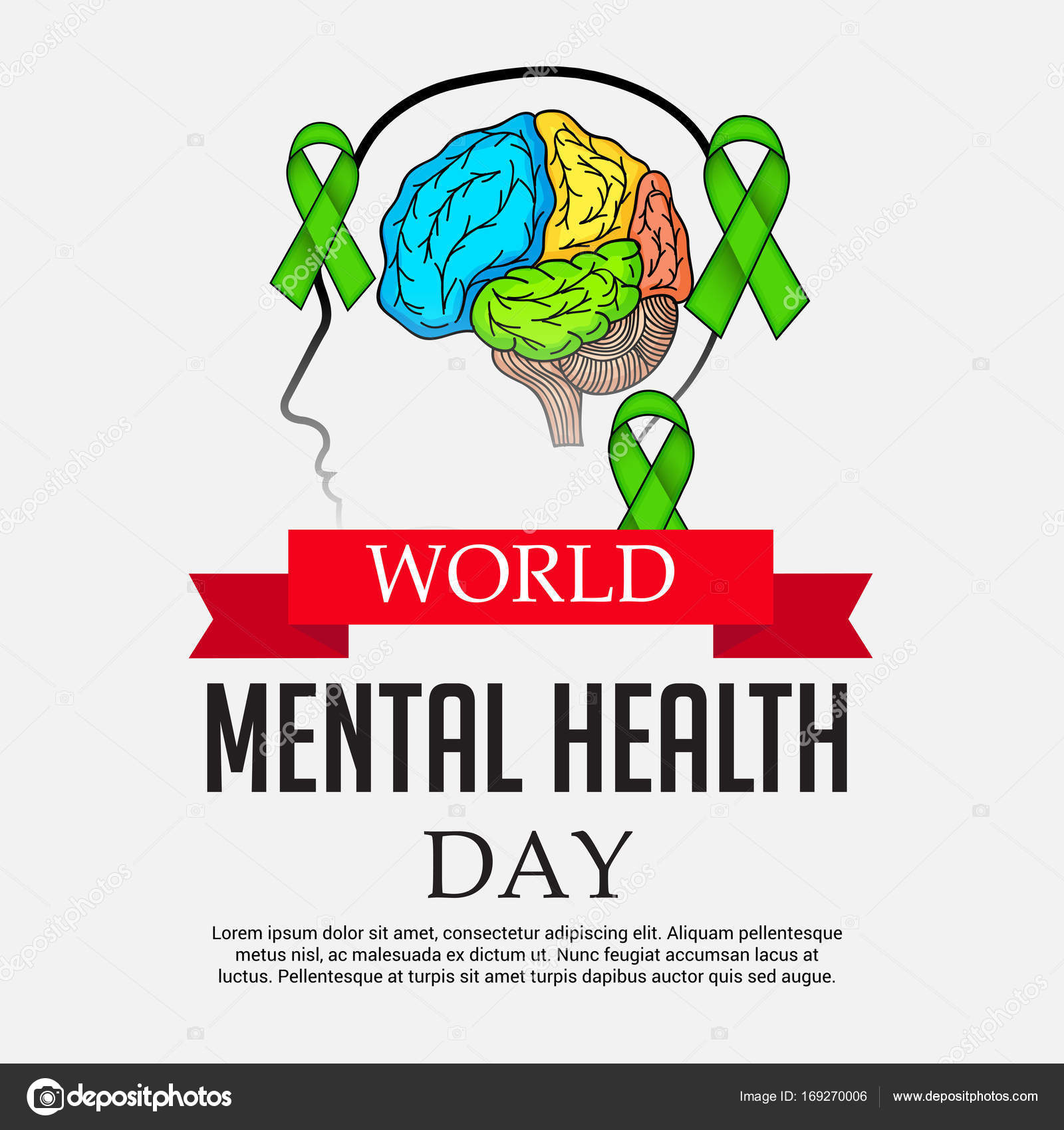 World Mental Health Day. Stock Vector by ©SSDN 169270006 World Mental Health Day. Stock Vector by ©SSDN 169270006