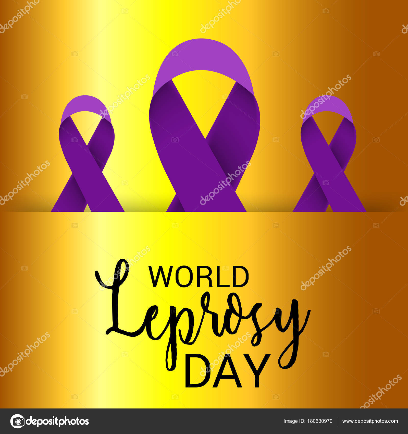 Ilustración Vectorial Fondo Para Día Mundial Lepra Vector de stock ...