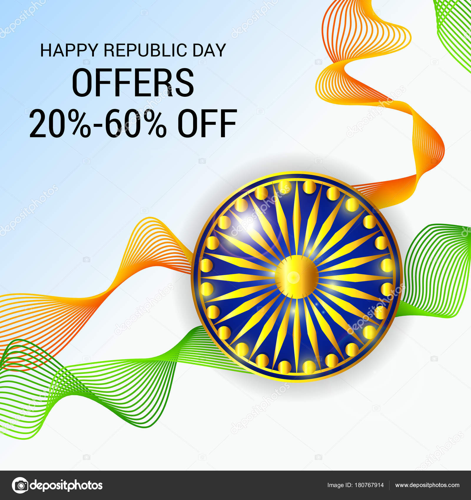 Vector Illustration Background Happy Republic Day Stock Vector by ©SSDN ...