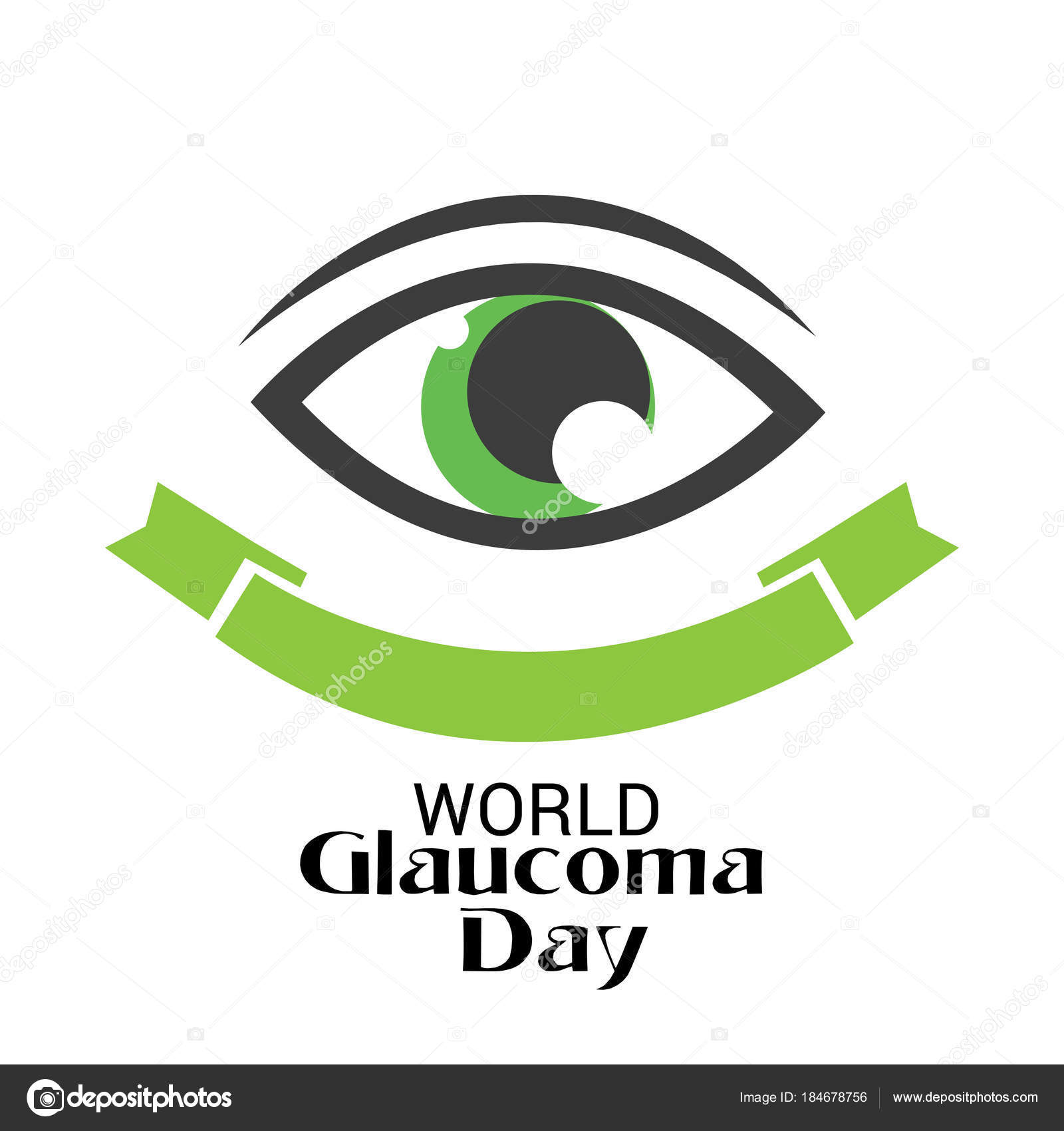 Illustration Background World Glaucoma Day Stock Vector by ©SSDN 184678756
