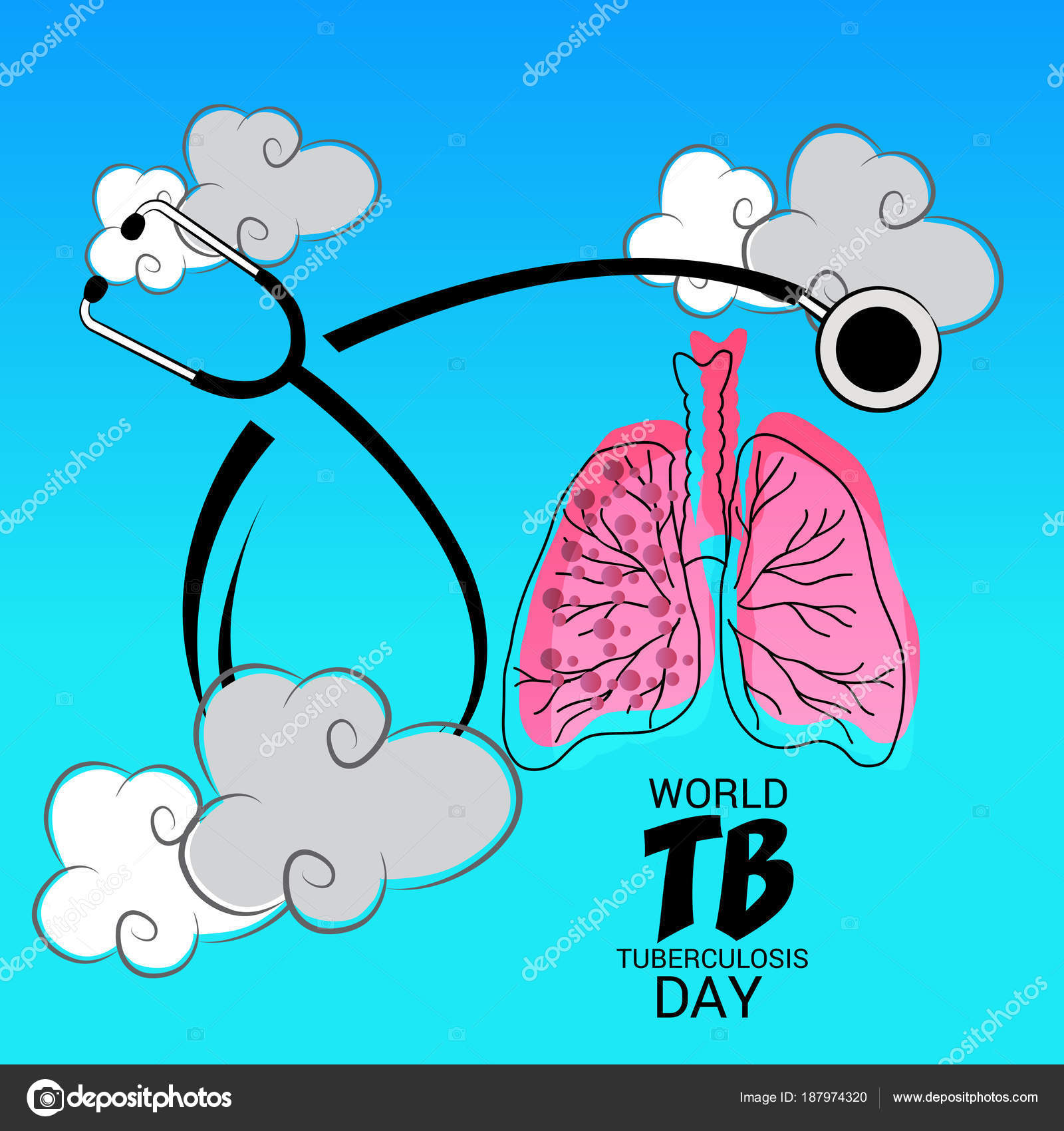 Vector Illustration Background World Tuberculosis Day Stock Vector ...