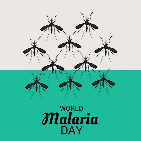 Vector Illustration Background World Malaria Day Stock Vector Image by ...